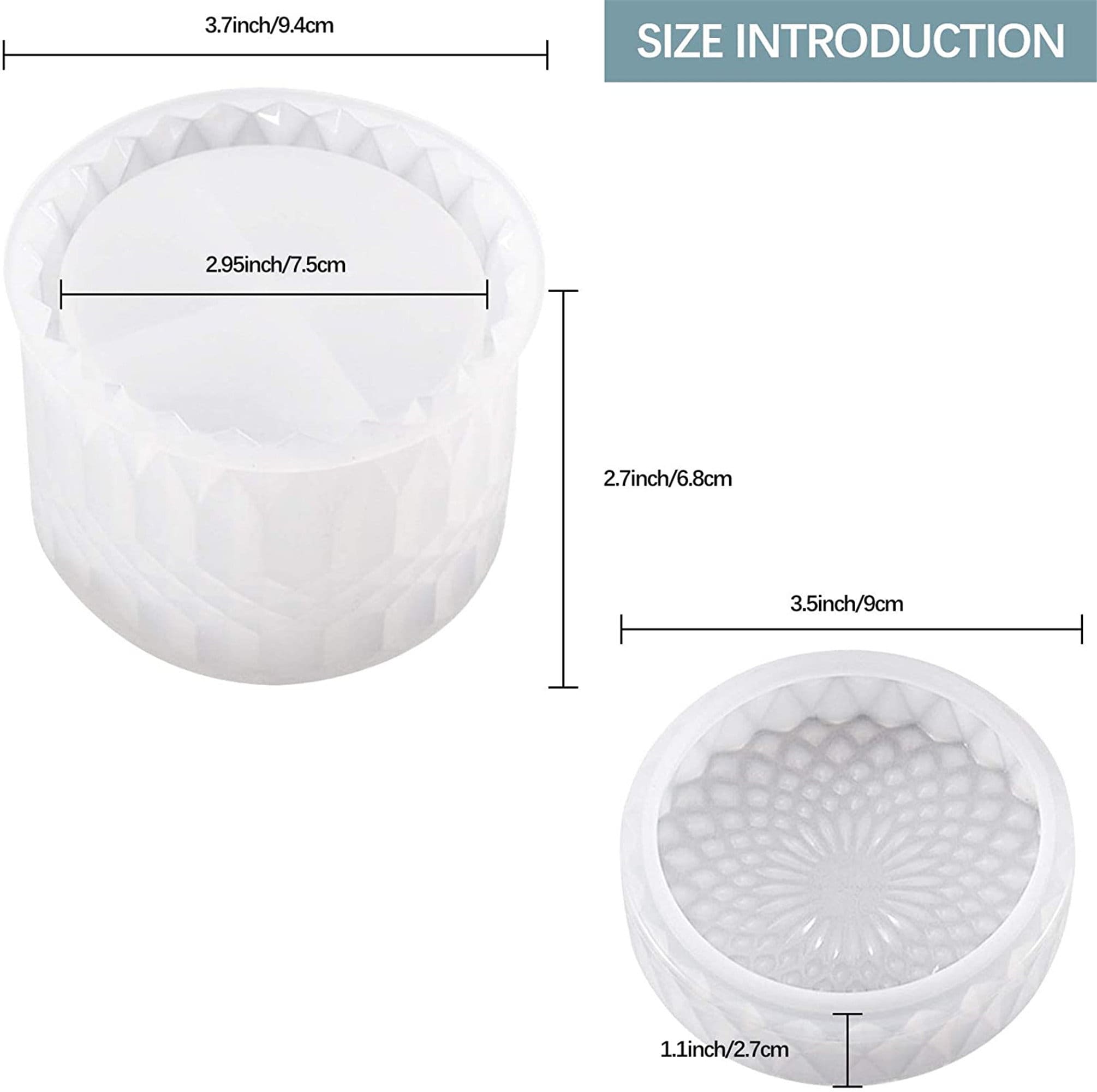 Box Resin Molds with Lids DIY Jewelry Jar Silicone Mold 3D | Etsy