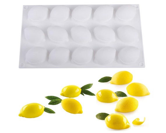 15 Cavity Lemon Shape Mold3d Fruit Shape French Dessert | Etsy