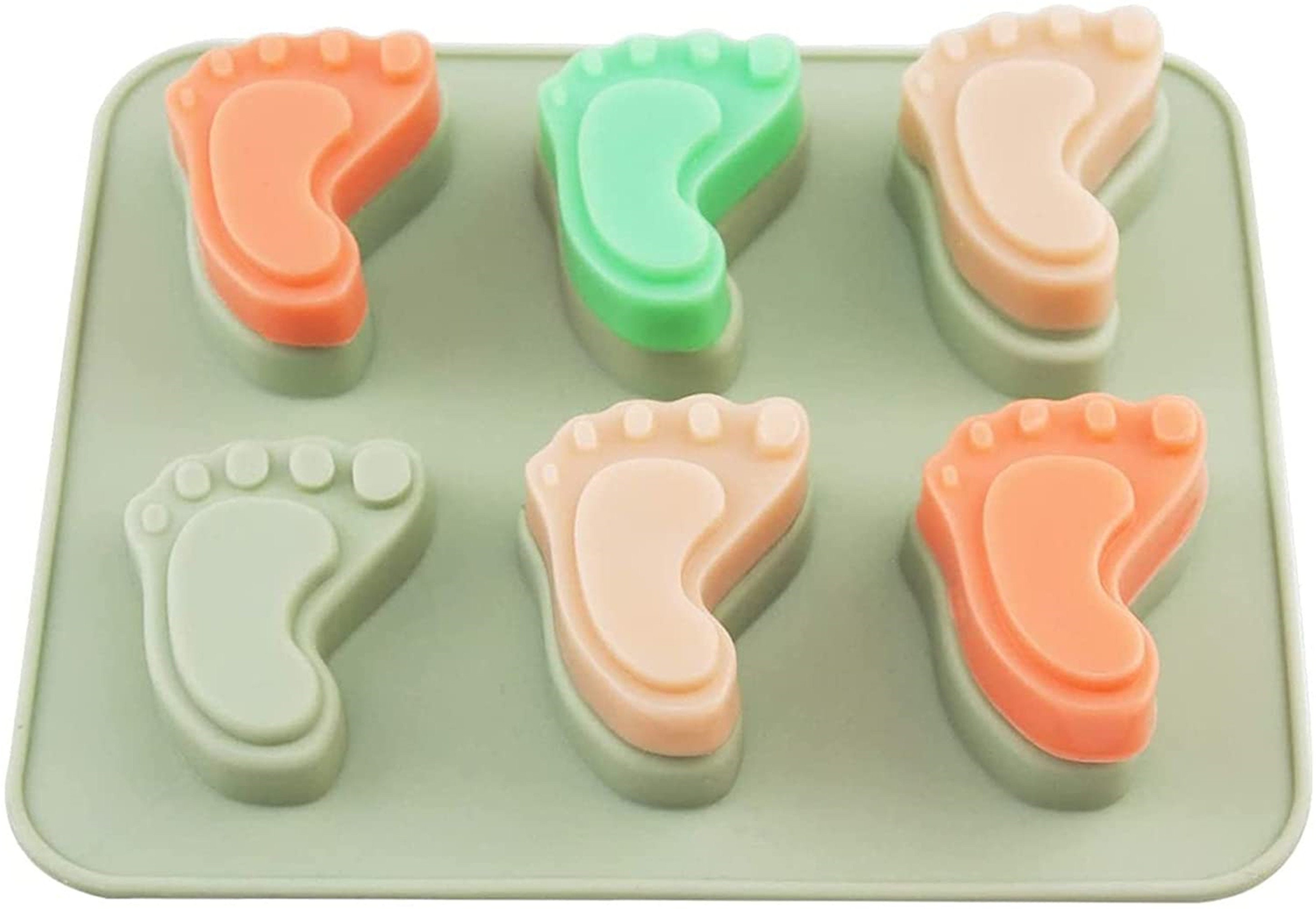 Baby Footprint Molds Foot Step Silicone Fondant Molds for Baby - Etsy