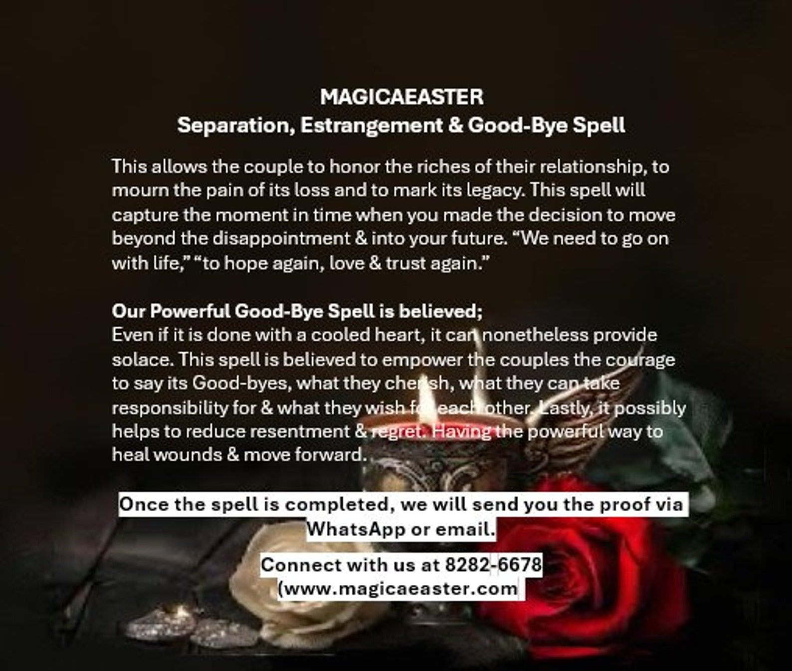 Magicaeaster Separation, Estrangement & Good-bye Spell - Etsy