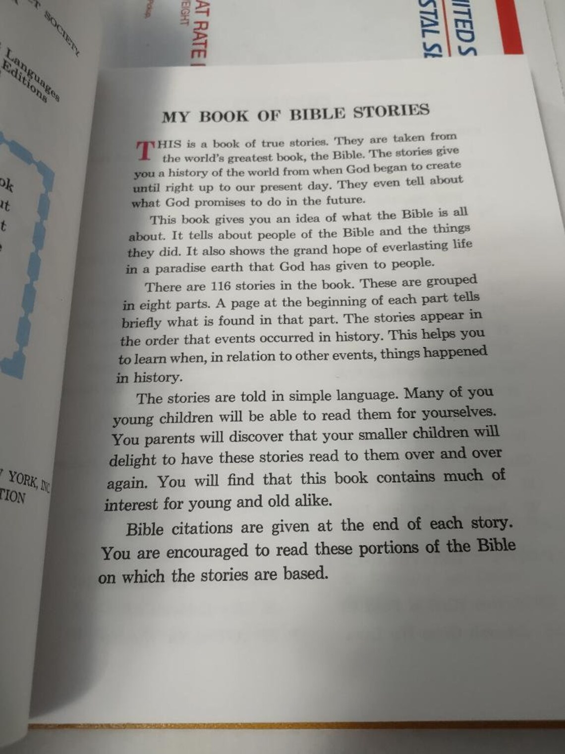 My Book of Bible Stories by Watchtower Bible and Tract Society - Etsy
