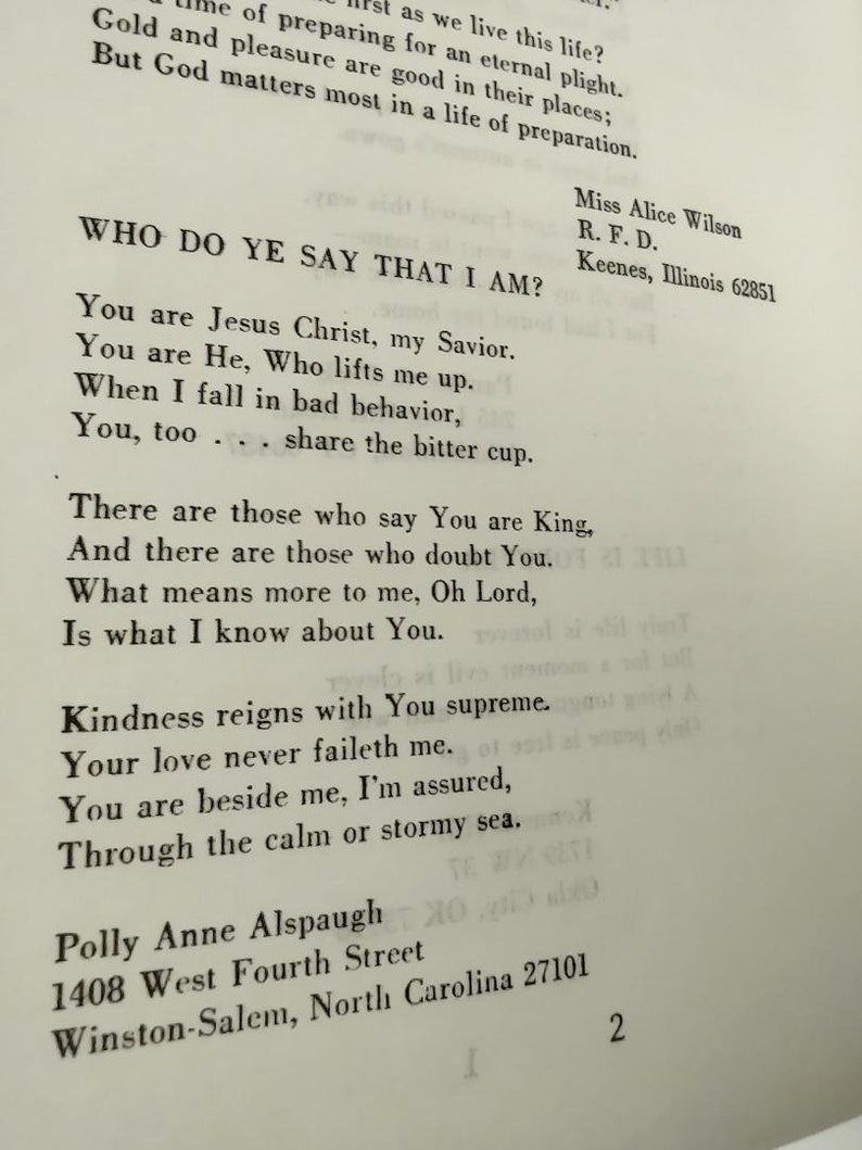 A Collection of Religious Poems Published by National Society - Etsy