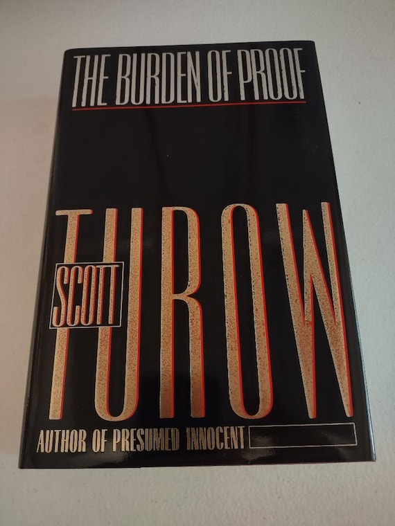 The Burden of Proof by Scott Turow 1st Edition Hardcover Book - Etsy