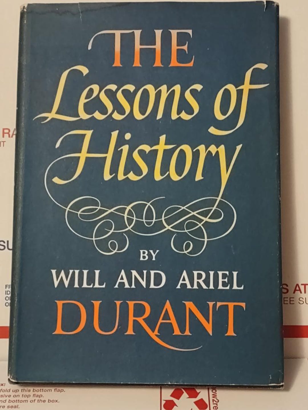 The Lessons of History by Ariel Durant and Will Durant HCDJ 1968 5th ...