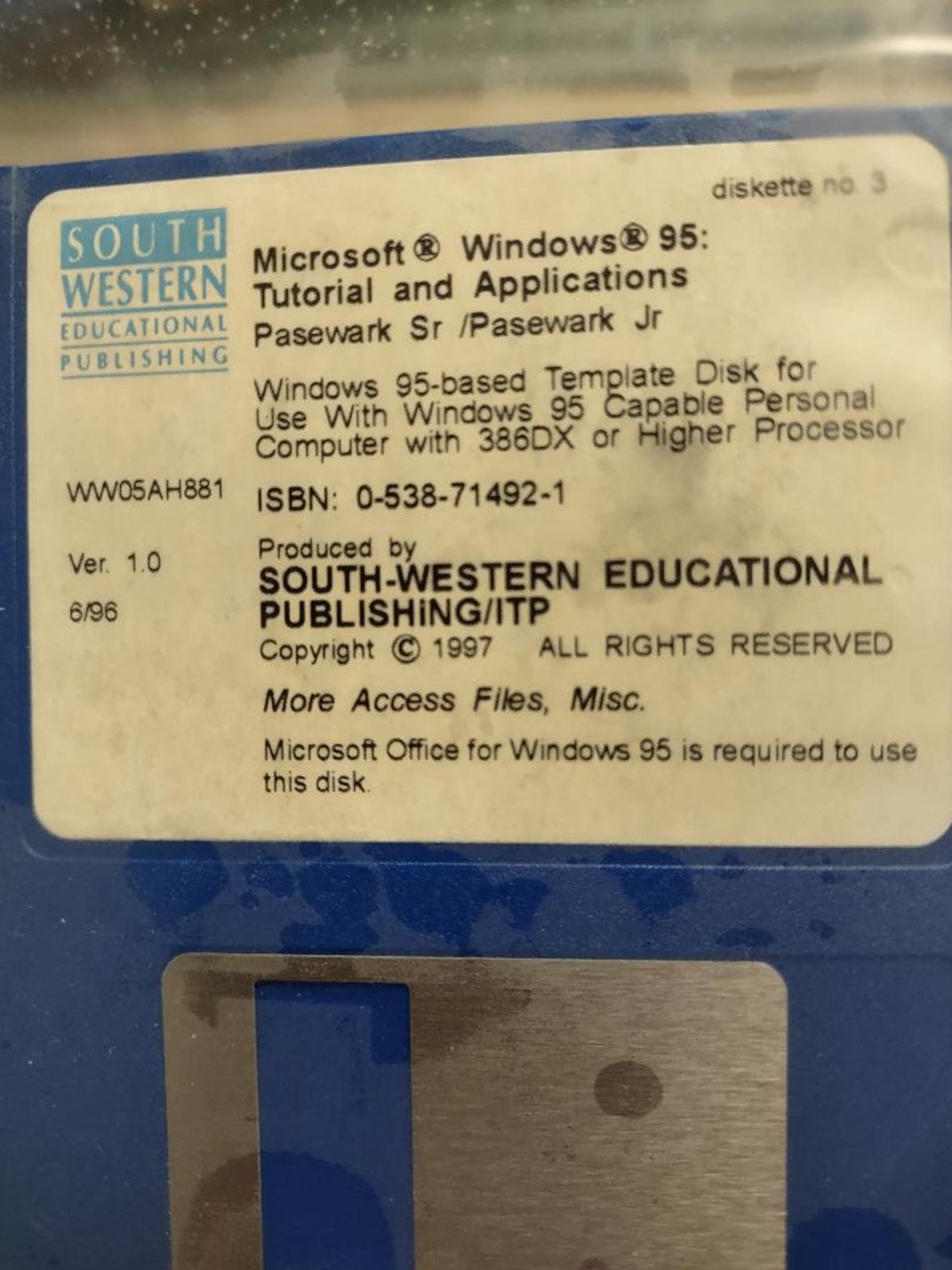 Microsoft Office for Windows 95: Tutorial & Applications by - Etsy