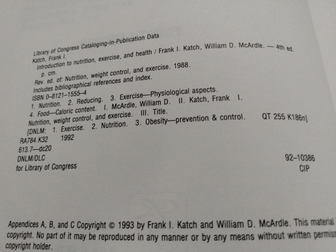 Introduction to Nutrition, Exercise and Health 4th Edition Paperback by ...