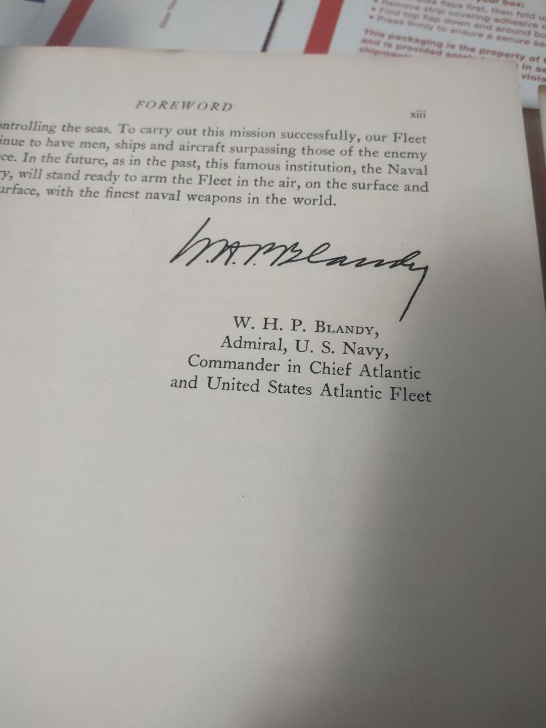 Signed Copy W.H.P Blandy U.S. Navy Commander Round-shot to - Etsy