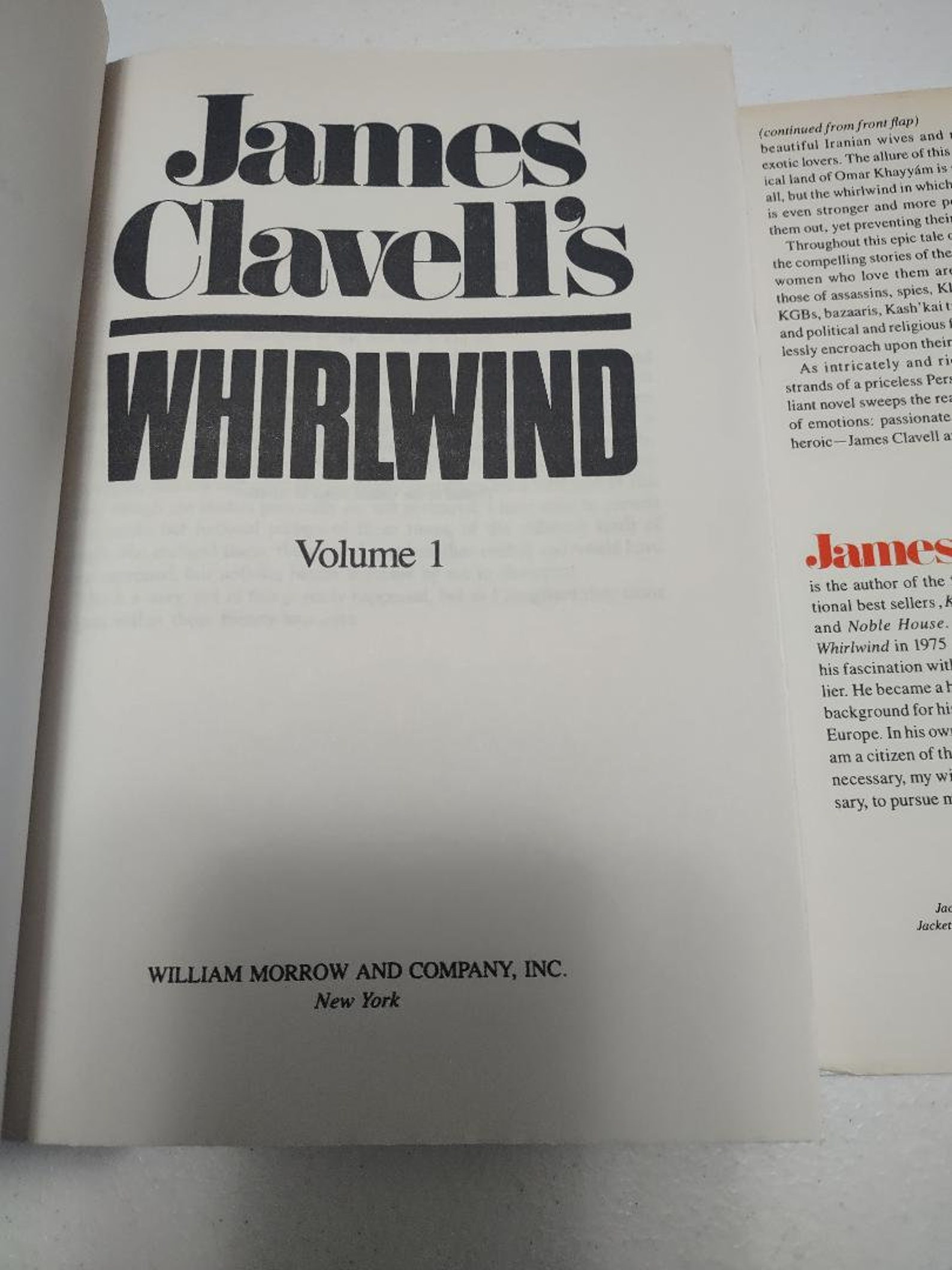 James Clavell's Whirlwind Hardcover 1986 Book Club - Etsy