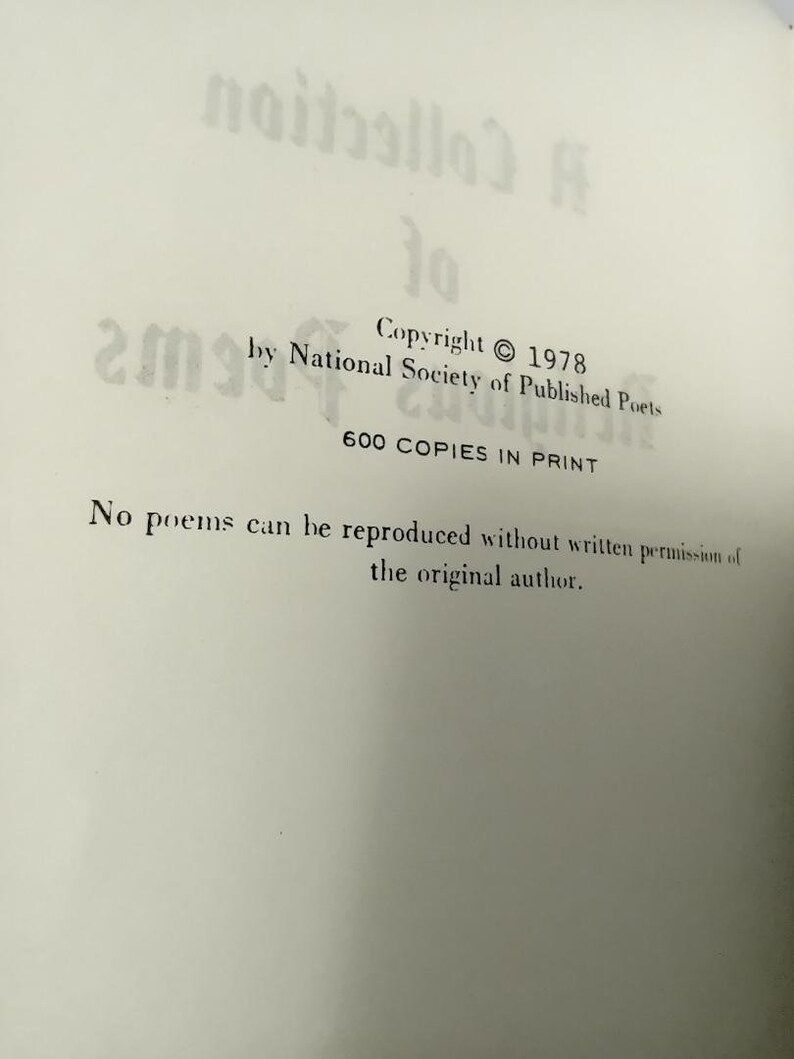 A Collection of Religious Poems Published by National Society - Etsy