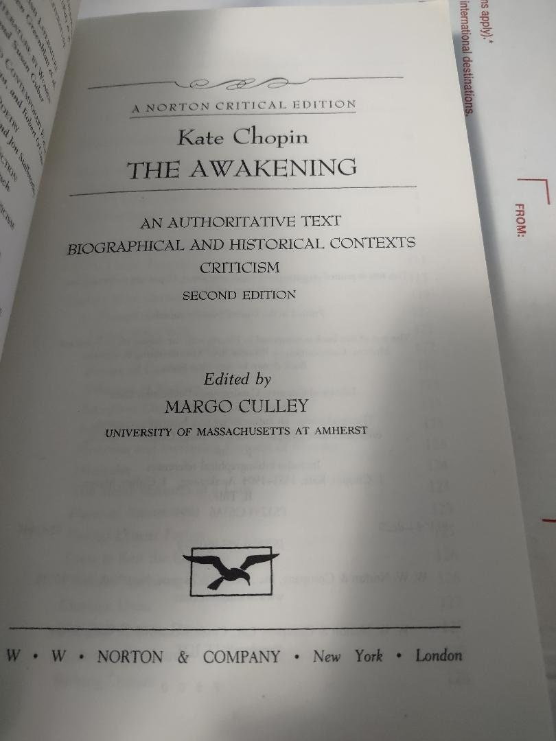 Norton Critical Editions Ser.: the Awakening by Kate Chopin 1994 Trade ...