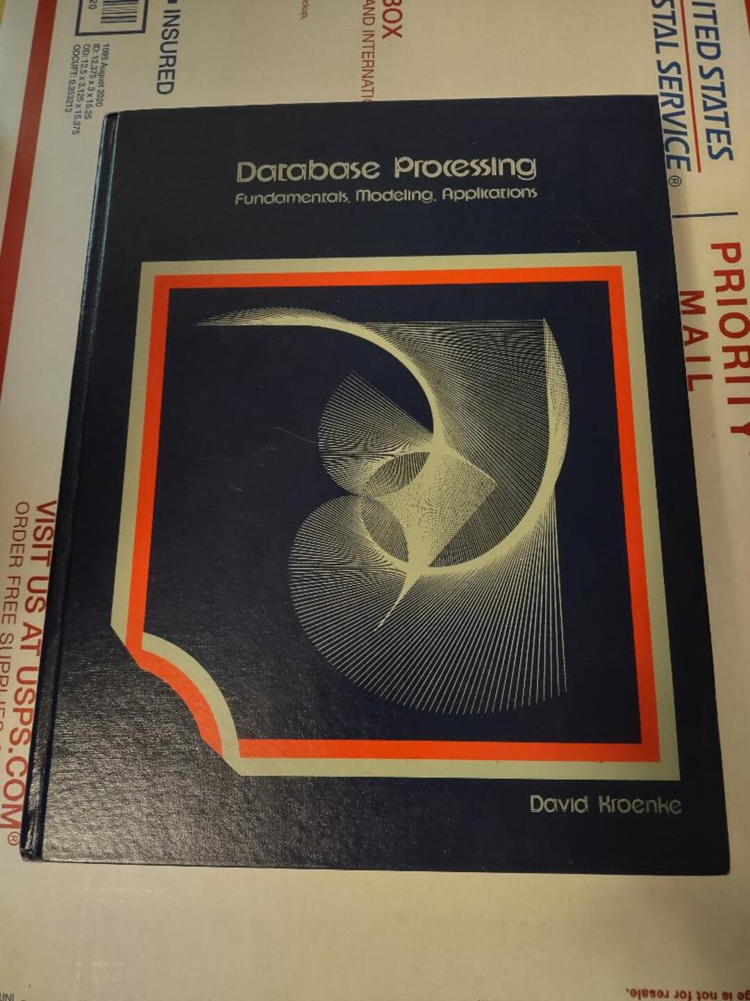 Database Processing Fundamentals Modeling by David Kroenke Computer Book Hardcover 1977 ISBN ...