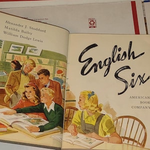 English Six Grade 8 American Book Company, 1945 Hardcover Cloth ...