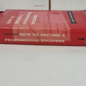 Vintage Engineering Textbook: How to Become a Professional Engineer ...