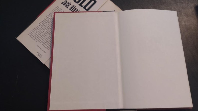 First Edition - SOLO by Jack Higgins Book Club Edition HCDJ Copyright ...
