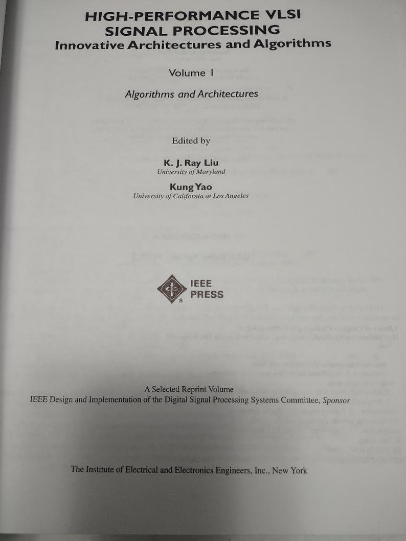 High-performance VLSI Signal Processing Innovative - Etsy