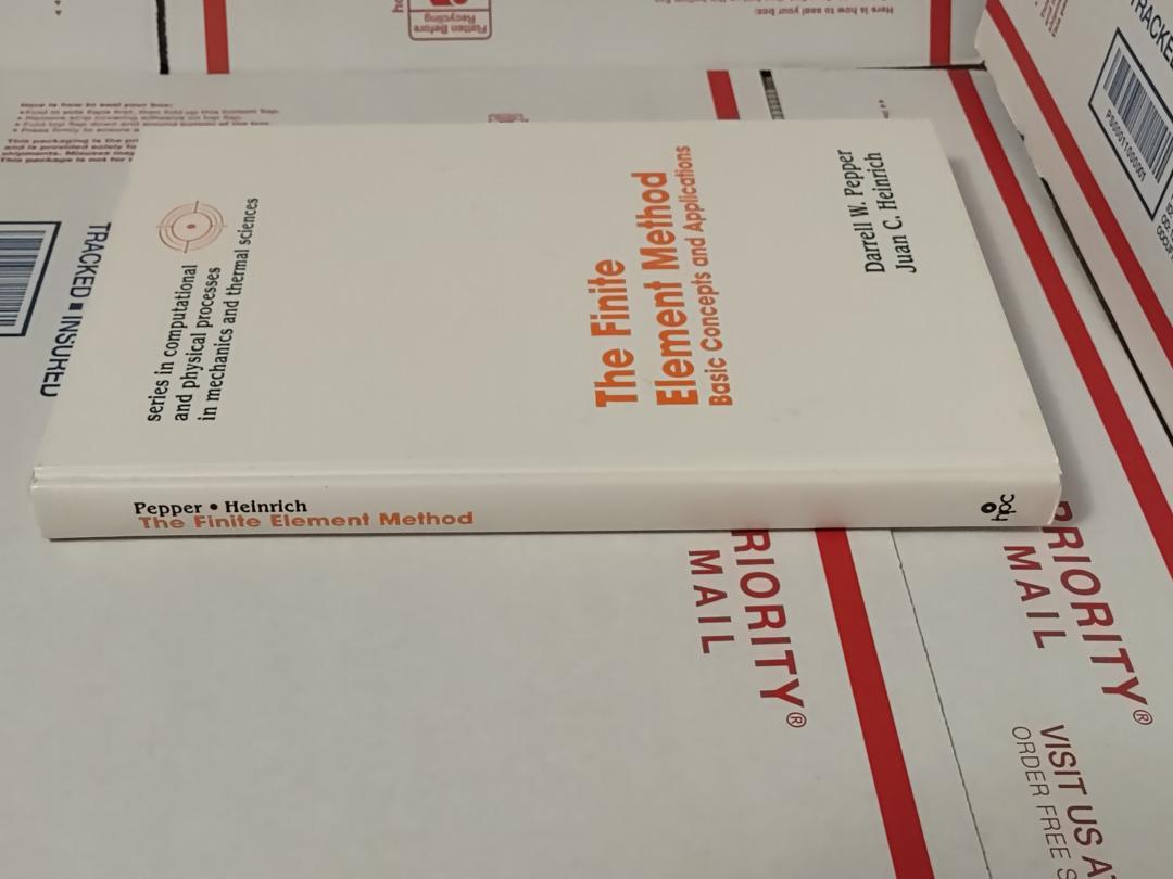 Finite Element Method Hardcover Book: 1992 1st Edition W/ Sealed Floppy ...
