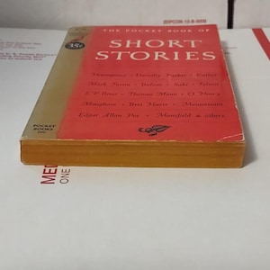 Vintage Short Story Anthology: Hemingway, Twain, Poe - 1955 Paperback ...