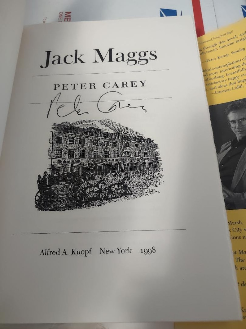Jack Maggs by Peter Carey - Signed First Edition Hardcover 1998 ISBN ...