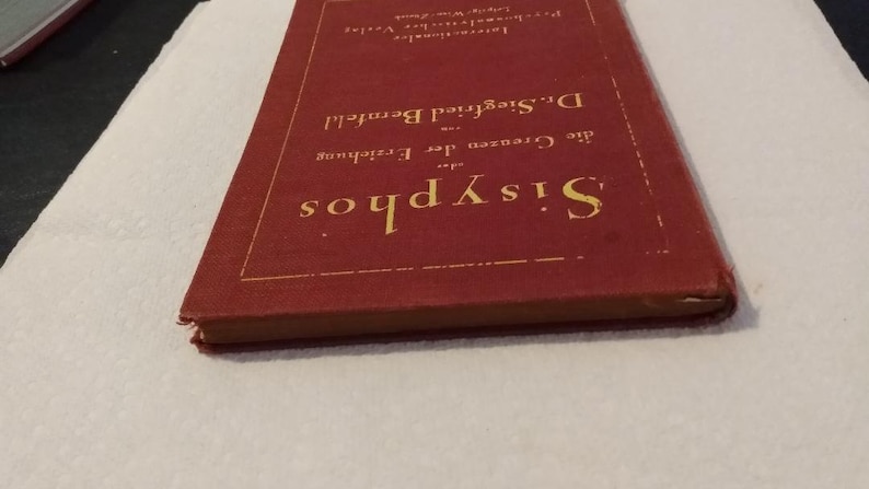 Sisyphos Oder Die Grenzen Der Erziehung. Bernfeld, Siegfried Published ...