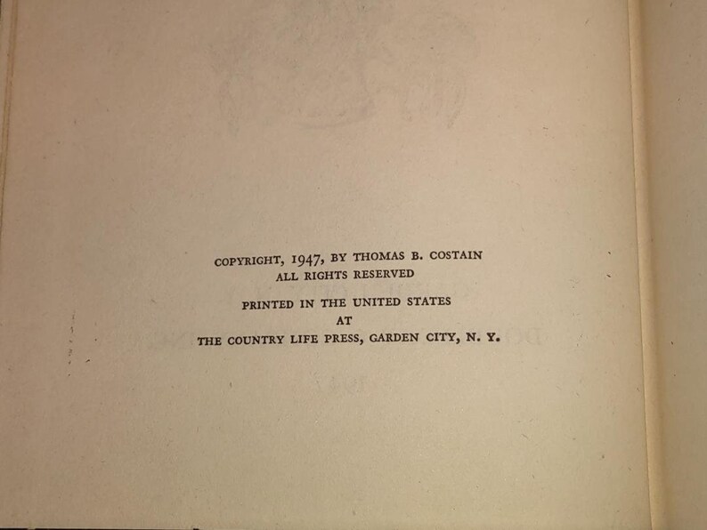 The Moneyman by Thomas B. Costain 1947 Hardcover Cloth, 15th Century ...