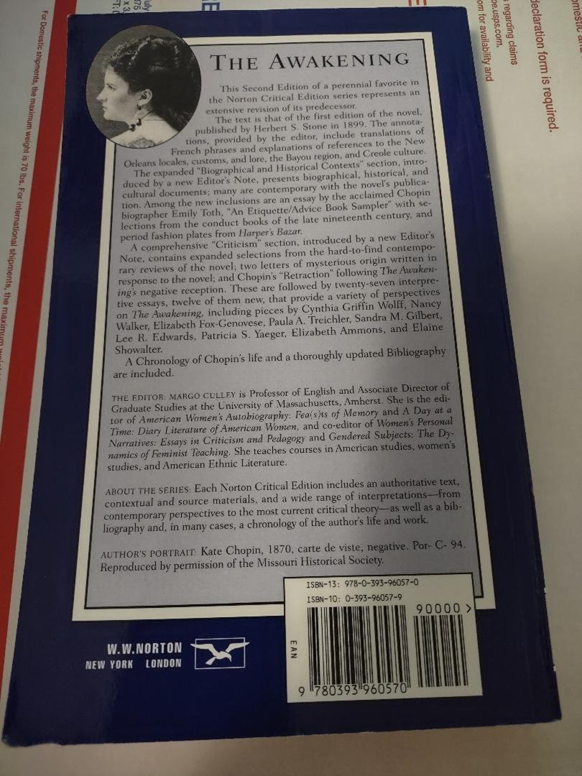 Norton Critical Editions Ser.: the Awakening by Kate Chopin 1994 Trade ...