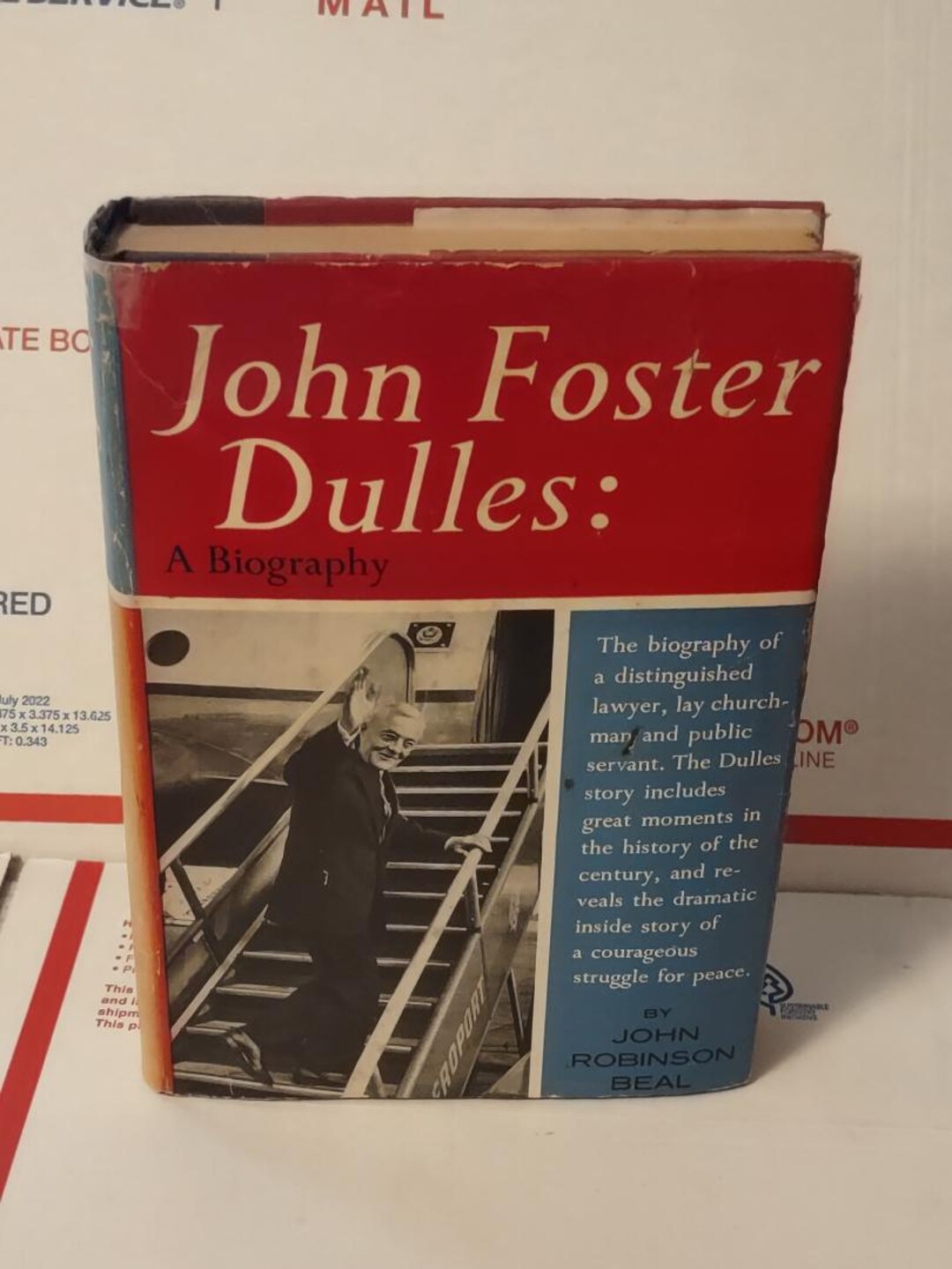 John Foster Dulles Biography 1957 First Edition Hardcover Eisenhower