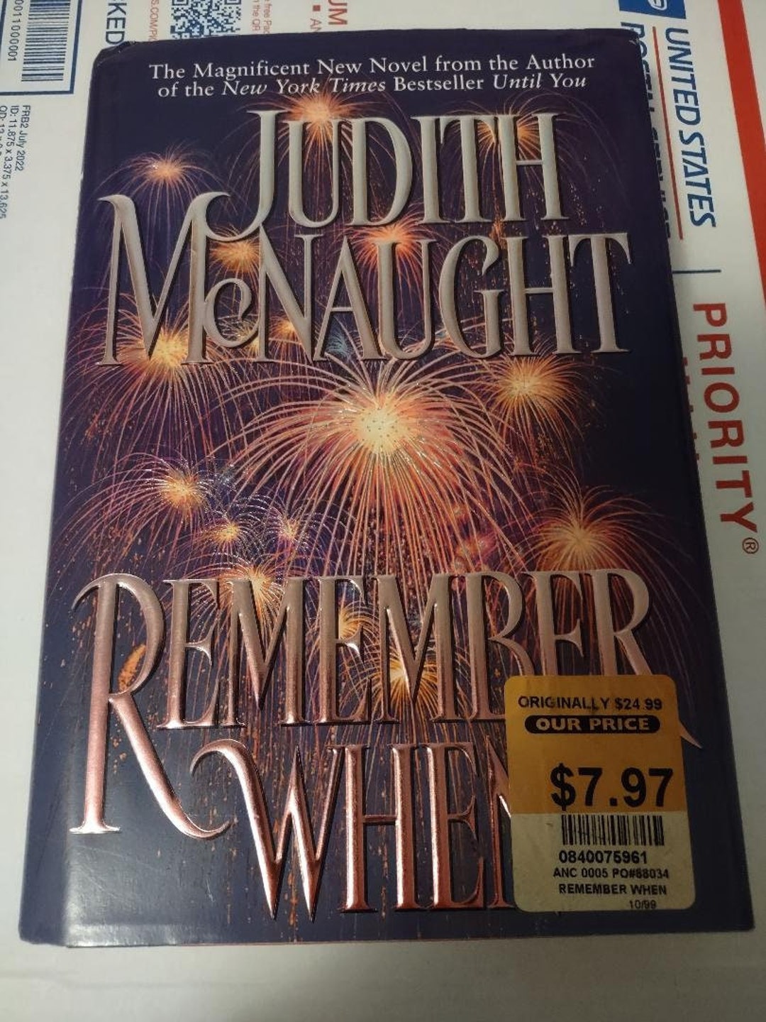 Remember When by Judith Mcnaught 1996 Hardcover First Edition and 1st ...