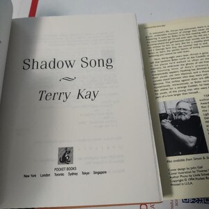 Shadow Song by Terry Kay 1994 First 1st Edition & 1st Printing ...