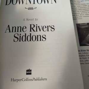 Downtown by Anne Rivers Siddons 1994 Hardcover First Edition & 1st ...