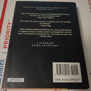 Shadow Song by Terry Kay 1994 First 1st Edition & 1st Printing ...