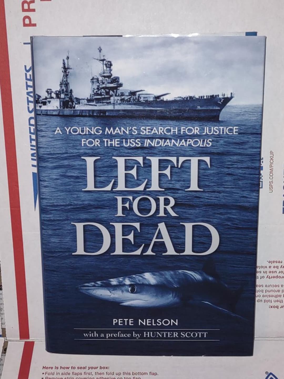 Signed USS Indianapolis Book: Left for Dead, 1st Printing WWII True ...