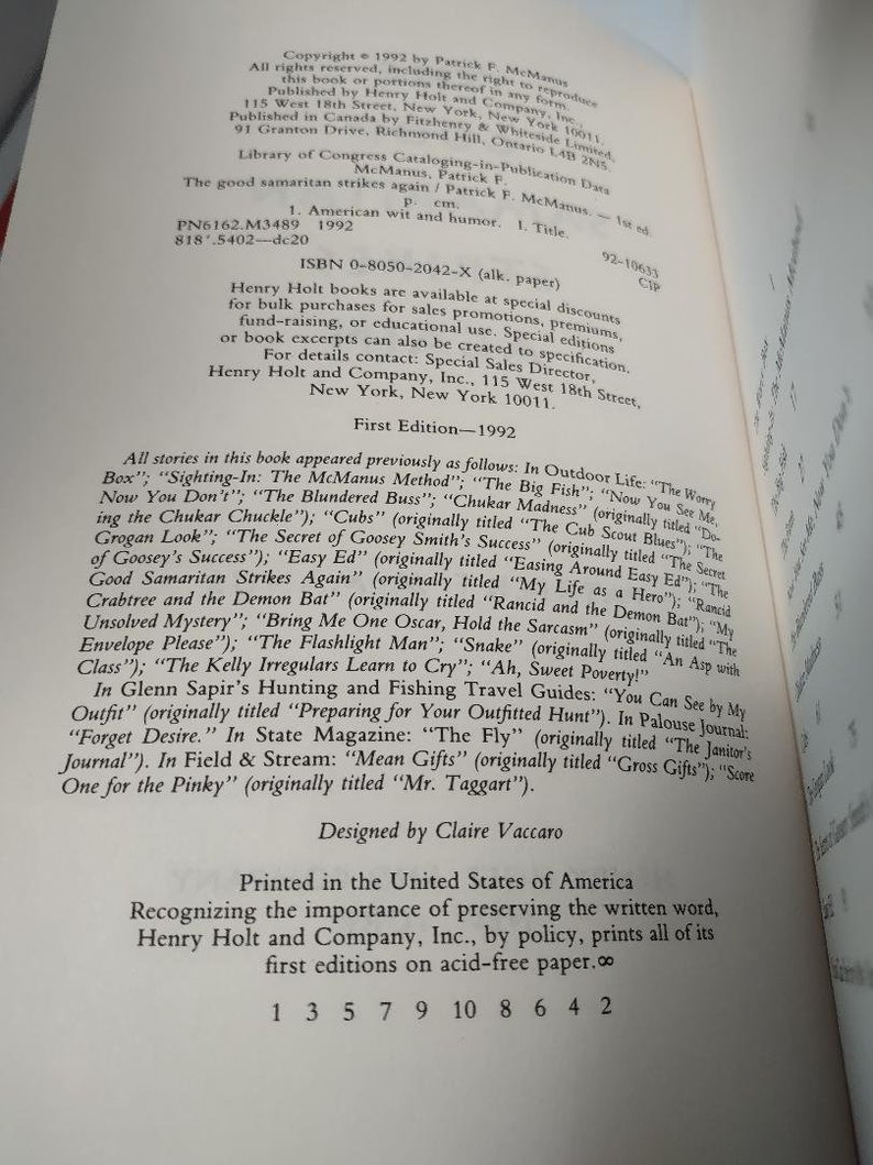 The Good Samaritan Strikes Again 1992 Hardcover 1st Printing - Etsy