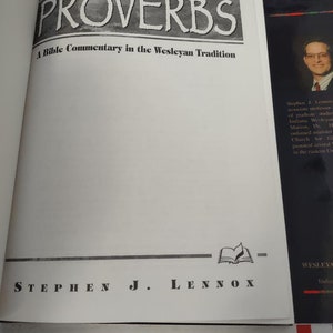 Proverbs: A Commentary for Bible Students (wesleyan Bible Study Commentary) Hardcover 1998 ISBN ...