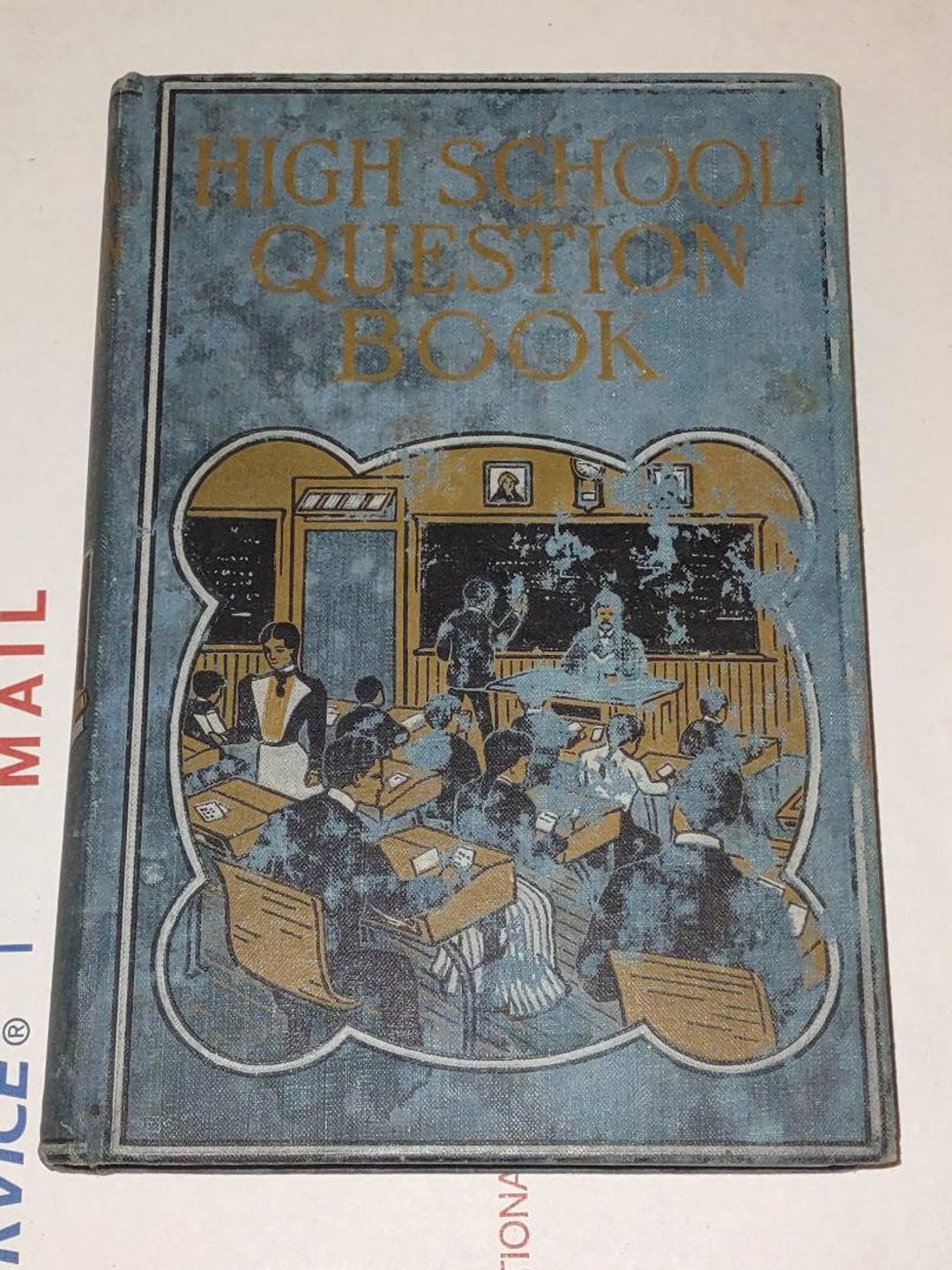 Antique High School Question Book, 1899 Revised Edition - Etsy