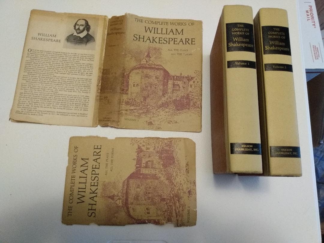 The Complete Works of William Shakespeare Volume 1 and 2 the Plays and ...