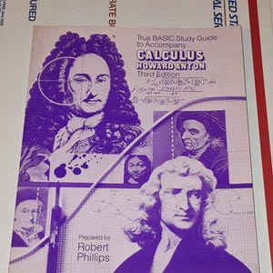 Calculus With Analytic Geometry, True BASIC Study Guide 3rd Edition 1st ...