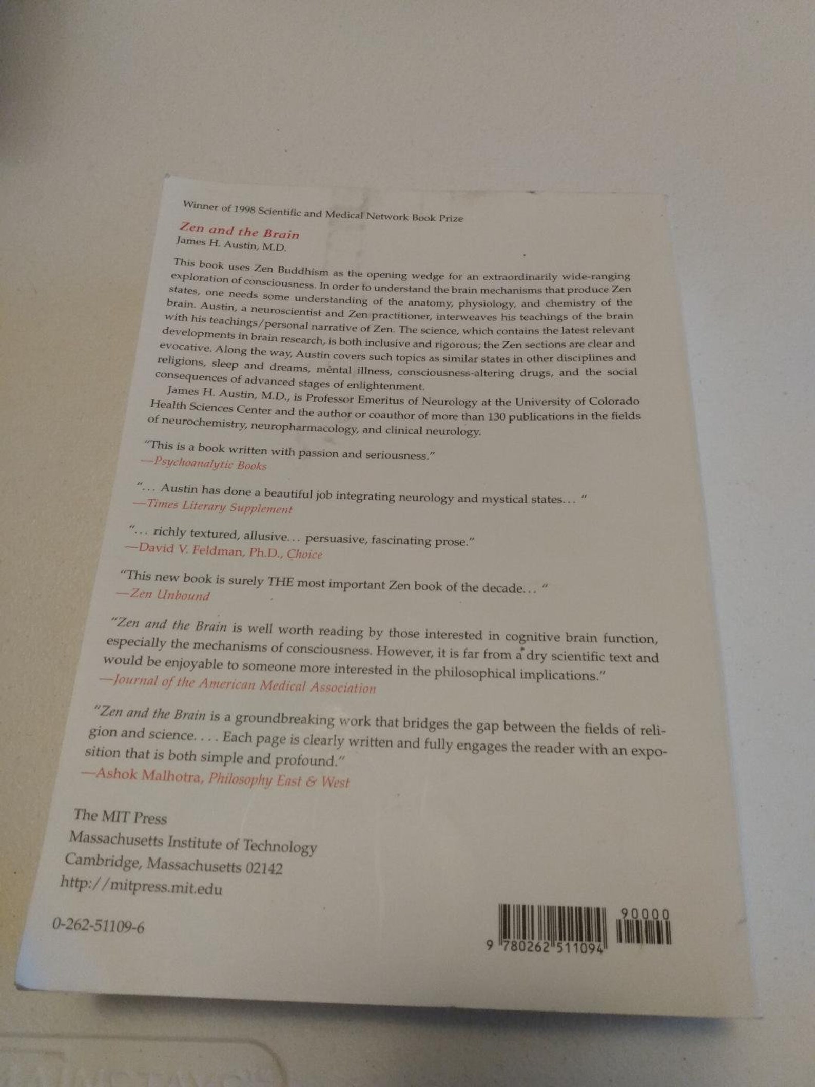 1st Ed. - Zen and the Brain: Toward an Understanding of Meditation and ...