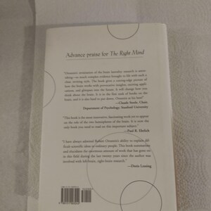 The Right Mind : Making Sense of the Hemispheres by Robert Ornstein ...
