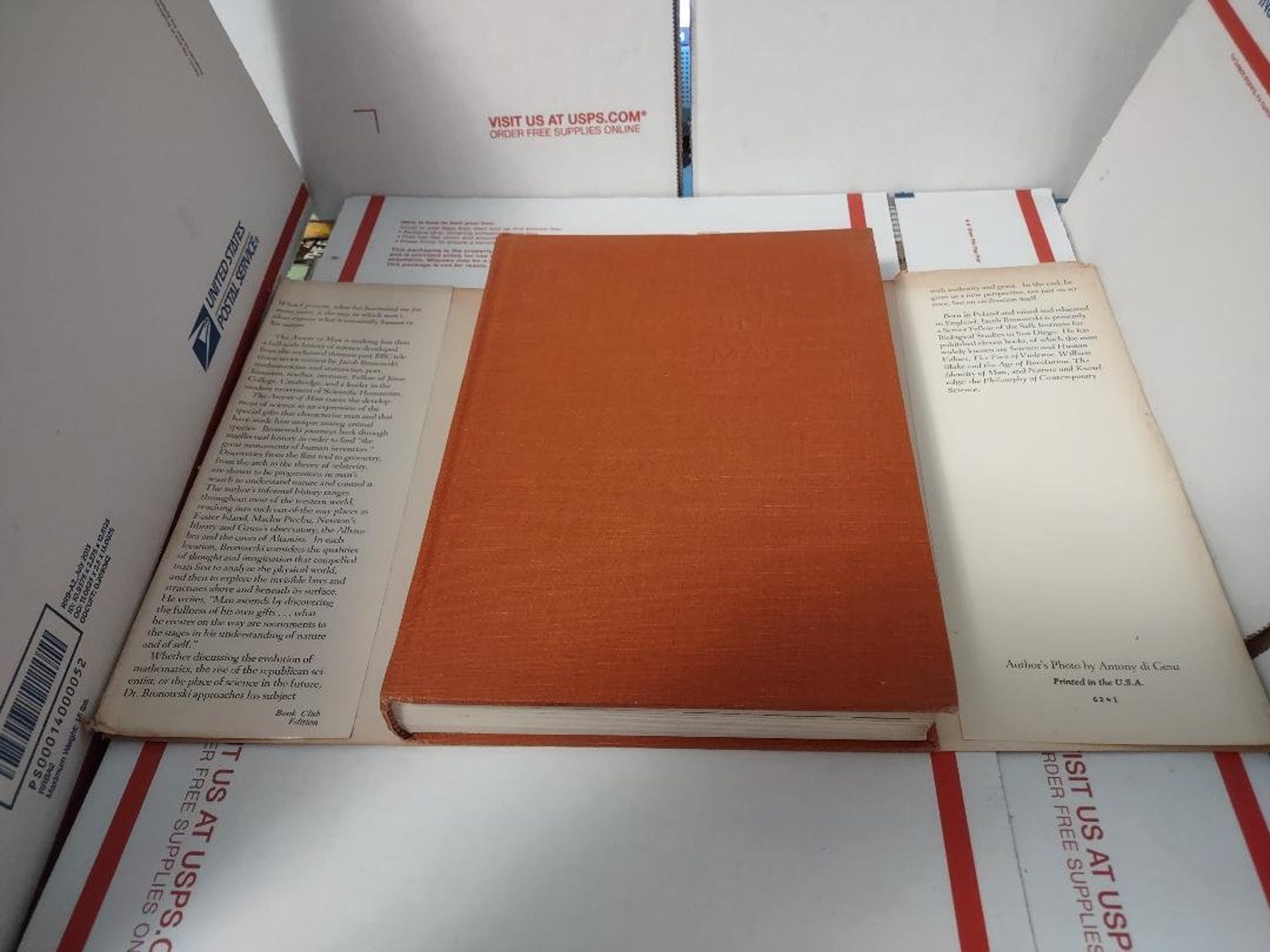 The Ascent of Man by Jacob Bronowski 1973 Hardcover Book Club Edition ...