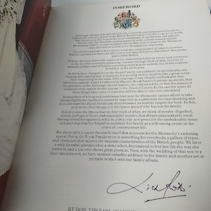 The Story of the Royal Family, Forward and Auto-signed by the Earl of ...