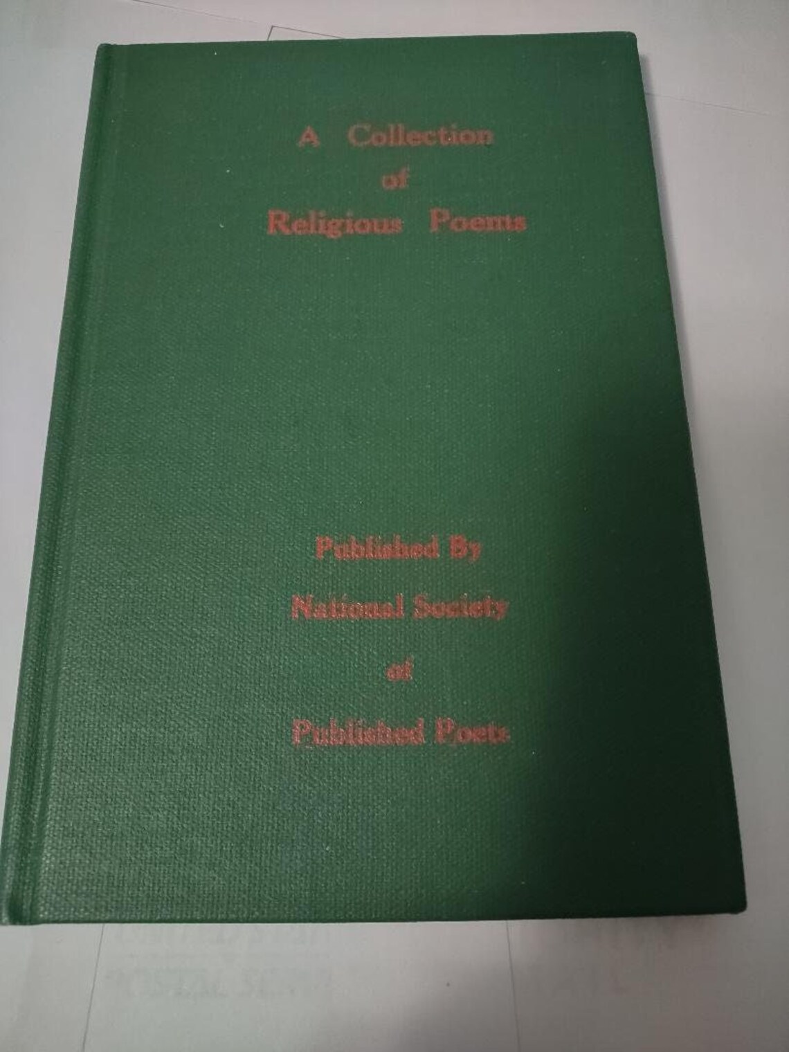 A Collection of Religious Poems Published by National Society - Etsy