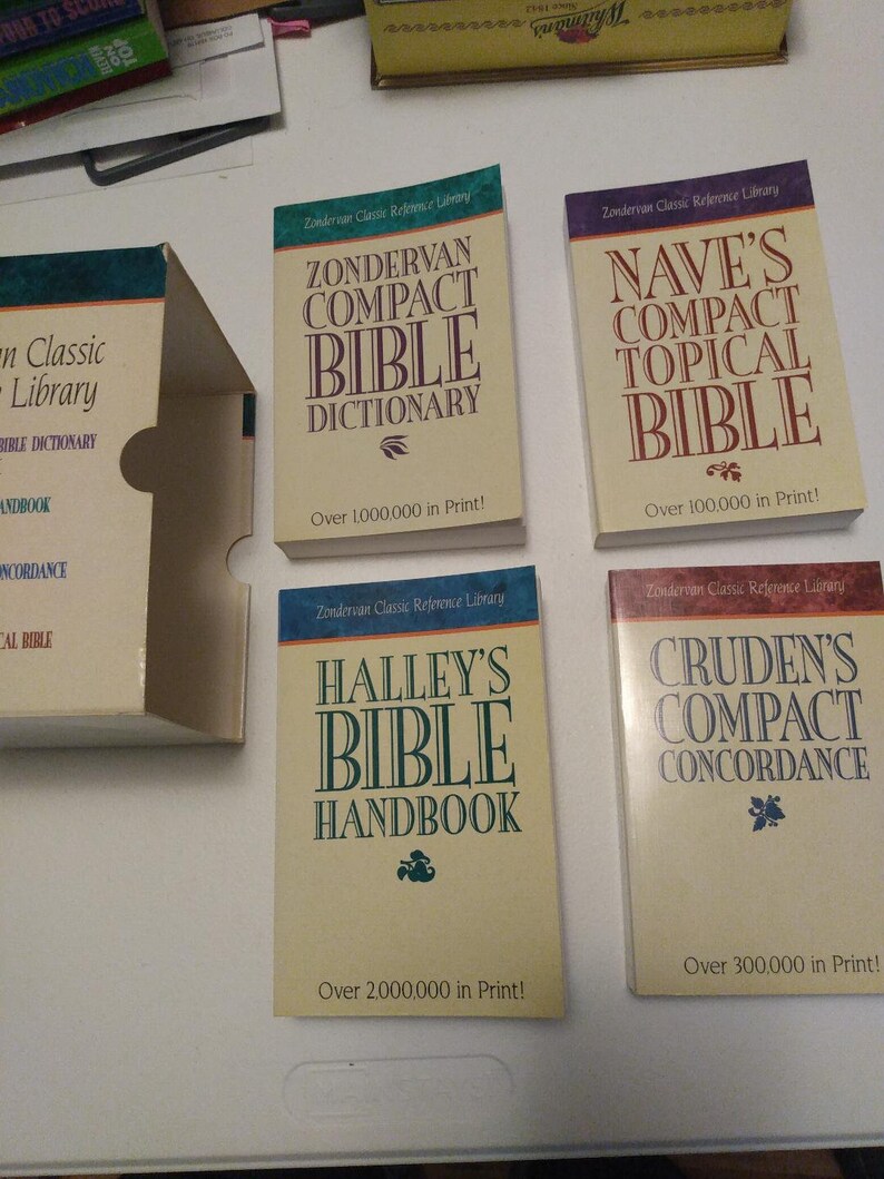 Zondervan Classic Reference Library 4 Book Set Compact Bible - Etsy