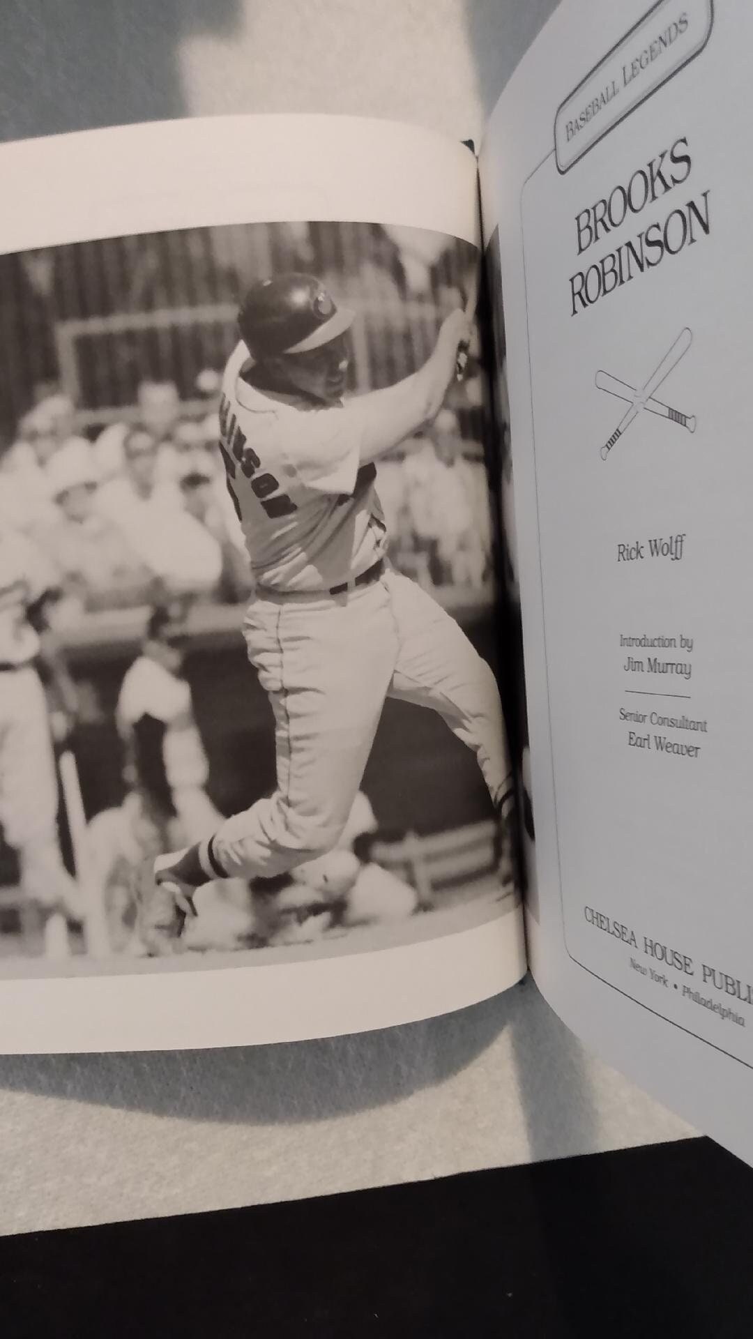 Brooks Robinson (BASEBALL LEGENDS) by Rick Wolff - Hardcover Book 1991 ...