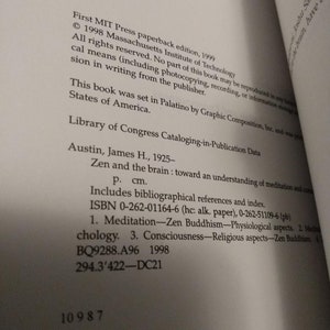1st Ed. - Zen and the Brain: Toward an Understanding of Meditation and ...