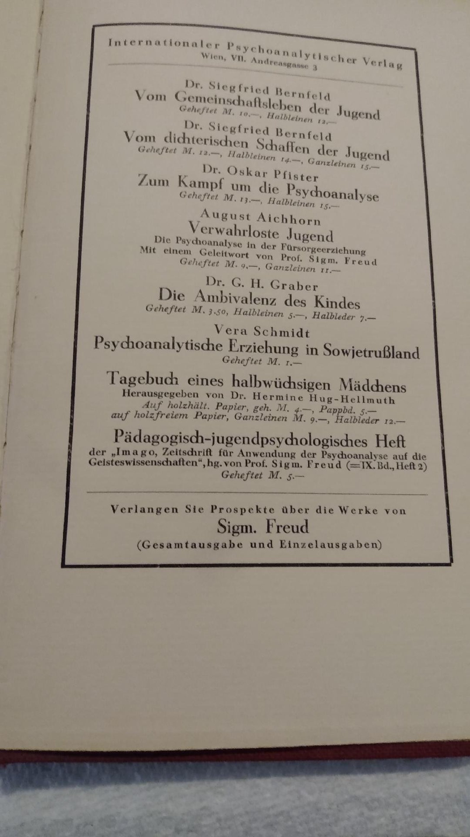 Sisyphos Oder Die Grenzen Der Erziehung. Bernfeld, Siegfried Published ...