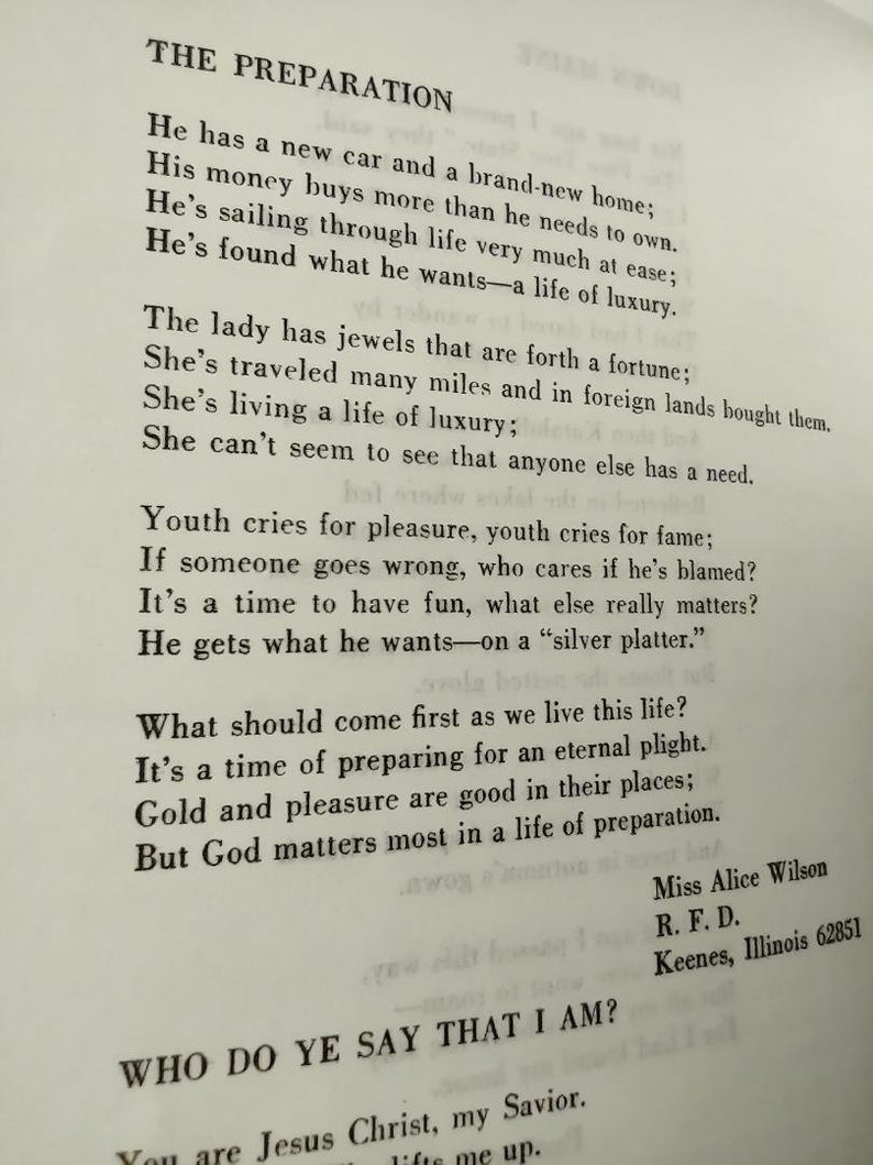 A Collection of Religious Poems Published by National Society - Etsy