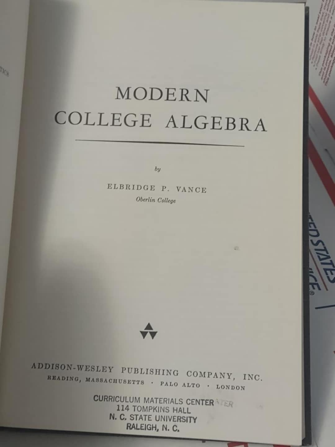 Modern College Algebra, Addison-wesley Series in Introductory ...