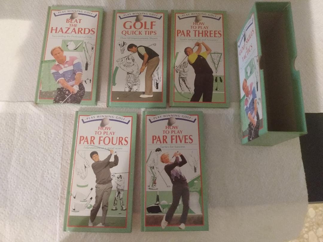 New First Edition - Play Winning Golf Box Book Set of Five Golf Skills ...