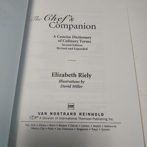 The Chef's Companion: A Concise Dictionary of Culinary Terms (culinary ...