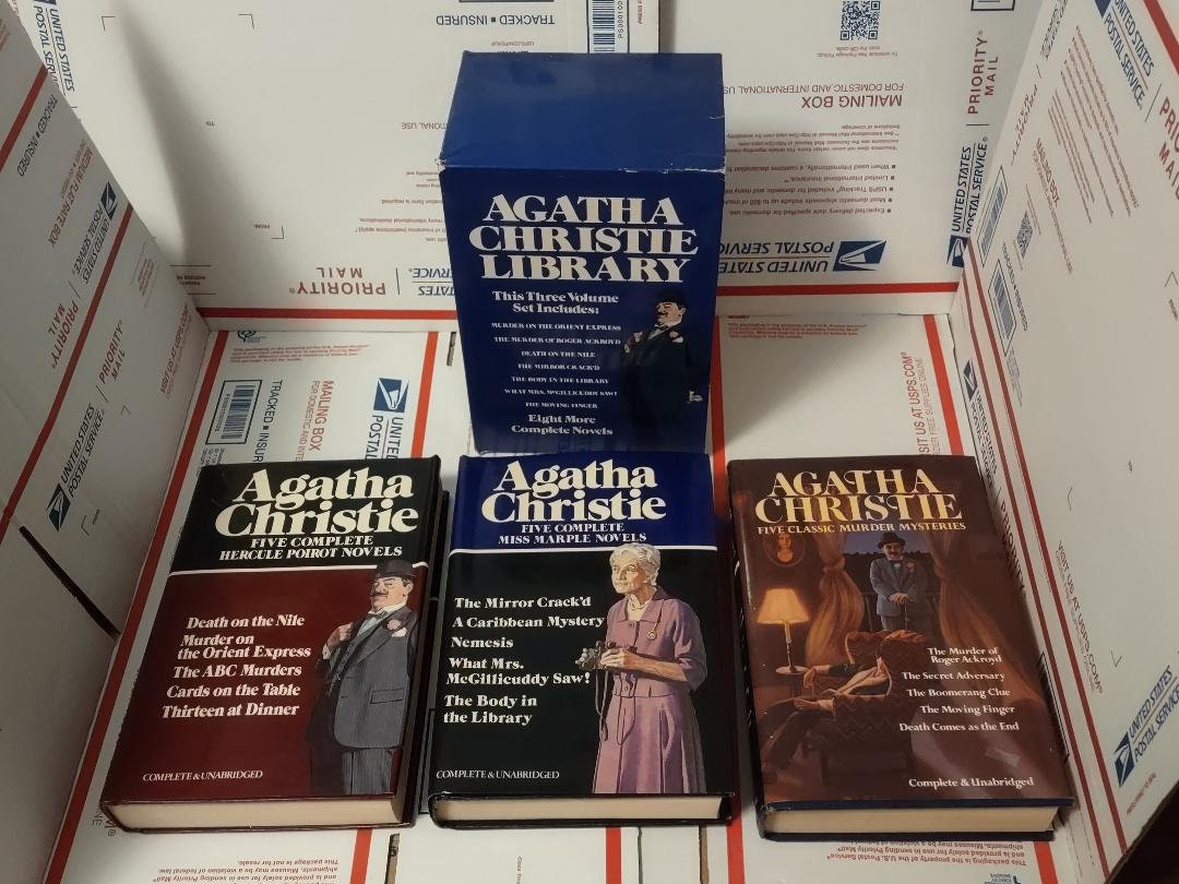 Agatha Christie Library Three Volume Box Set 1980 Hardcovers - Etsy